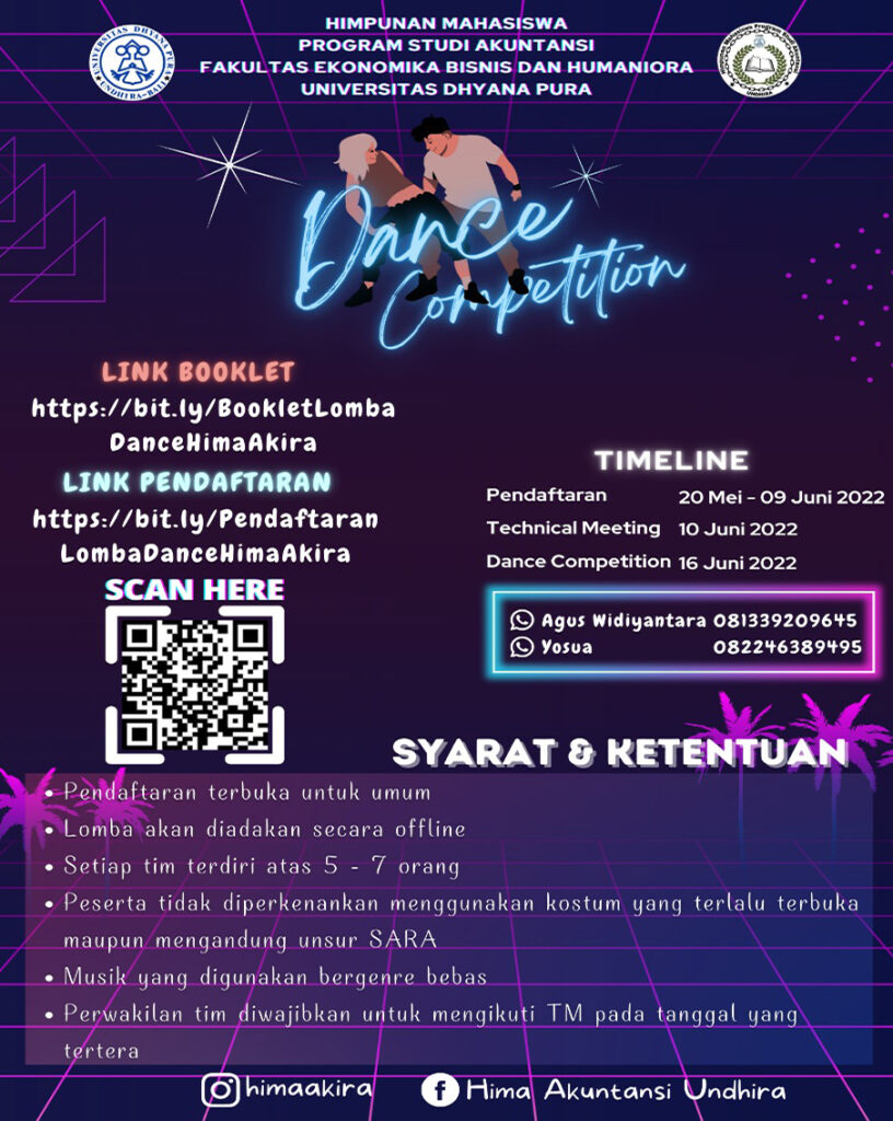 Dance Competition Program Studi Akuntansi UNDHIRA dalam rangkaian HUT ...